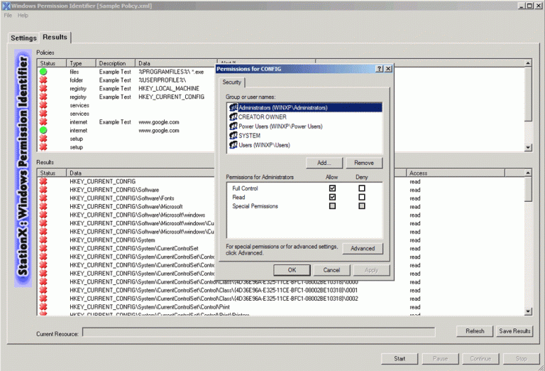 Windows Permission Identifier