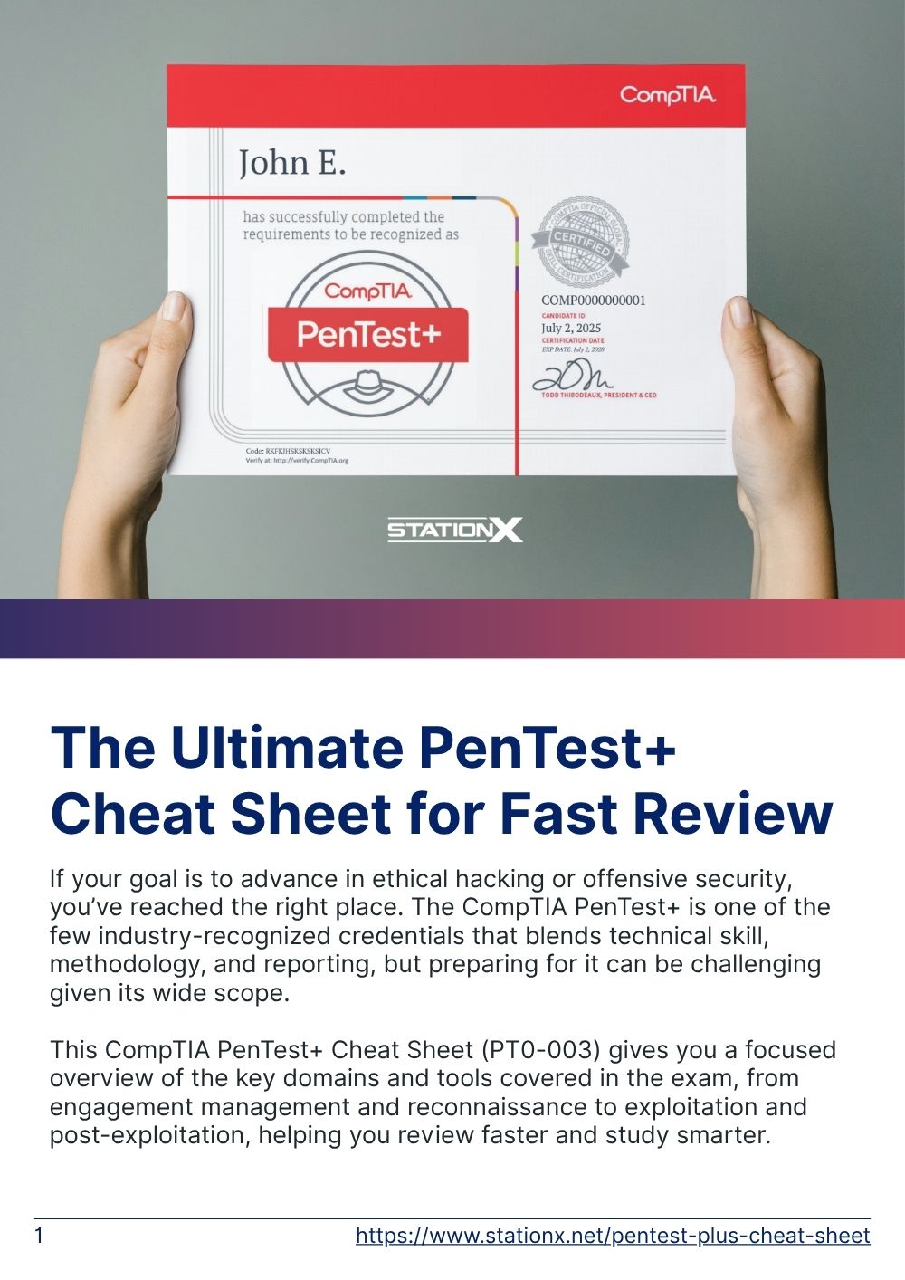 The Ultimate PenTest+ Cheat Sheet for Fast Review
